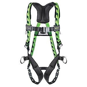 Miller Titan by Honeywell AC-TB-BDP2/3XLGN AirCore Full Body Harness, 2X-Large/3X-Large, Green