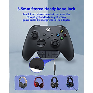 OLCLSS Stereo Headset Adapter for Xbox One, Xbox Headset Adapter, Xbox One Headset Adapter, Adjust Audio Balance (model 2)