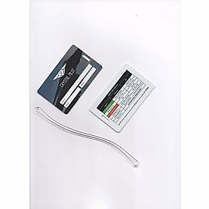 Crystal Pilot IFR View Limiting Device and Bag Tag with Light Gun Signals