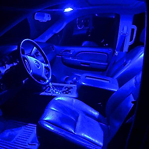 Alla Lighting 41mm/42mm 578 211-2 212-2 LED Festoon Bulbs, 10000K Blue CAN-Bus Interior Dome, Map, Trunk, Step Courtesy Lights Lamps