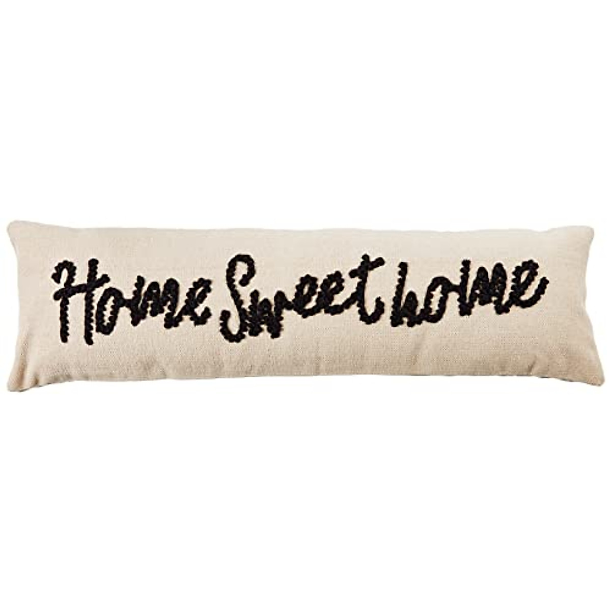 Mud Pie Sweet Home Knot Pillow, 1 Count (Pack of 1), White