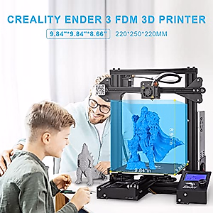 Official Creality Ender 3 3D Printer Fully Open Source with Resume Printing All Metal Frame FDM DIY Printers with Resume Printing Function 220x220x250mm