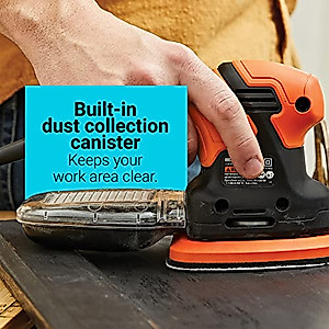 BLACK+DECKER MOUSE 1.2 Amp Electric Detail Sander (BDEMS200C)