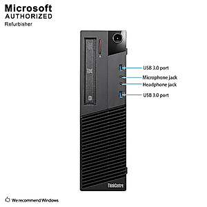 Lenovo ThinkCentre M93P Small Form Business High Performance Desktop Computer PC - Intel Core I5-4570 3.2Ghz - 8GB RAM - 500 GB HDD - DVD-RW - Windows 10 Professional (Renewed)