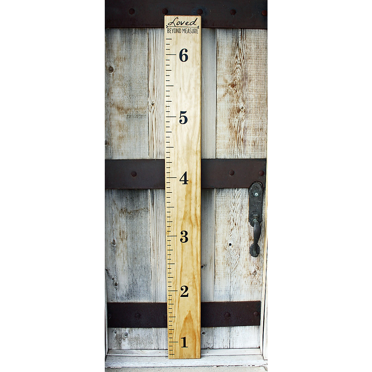 Little Acorns DIY Vinyl Growth Chart Ruler Decal Kit, Loved Beyond Measure