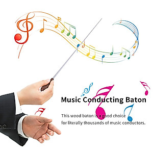 Music Conductor Baton, Wood Handle Orchestra Music Conducting Batons for Symphony Leader Choral Director