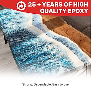 MAS Table Top Pro (1-Gallon Kit) | Crystal Clear Casting for DIY Arts and Crafts Projects | 2-Part Resin and Hardener Epoxy Kit | for Countertops, Wood Tables, Tabletops, Bar Tops, and More