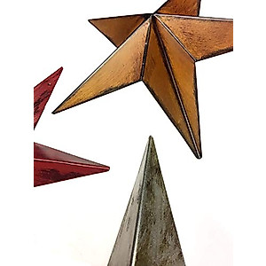 Bellaa 22052 Metal Stars Wall Decor 12 inch Set of 3 Celtic Patio Garden Outdoor