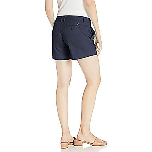Nautica Women's Comfort Tailored Stretch Cotton Solid and Novelty Short, Navy, 10