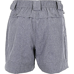 AFTCO Mens Stretch Original Fishing Shorts - Navy Heather - 30