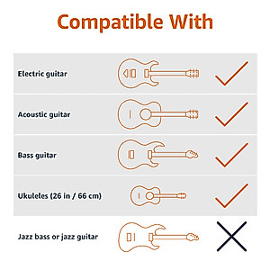 Amazon Basics Guitar Stand, Neck Support - For Home, Music Stores, Recording Studios, Display & Storage, Black