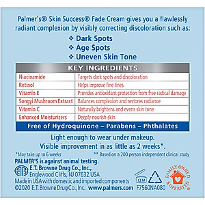 Palmer's Skin Success Fade Cream for Dry Skin, 2.7 Ounce