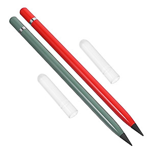 Ciieeo 4 Pcs Pencil Forever Pen Erasable Signing Pen Paint Black Ink Stylus Funny Pens Black Office Supplies Inkless Pen Drafting Supplies With Eraser Drawing Pen Metal Child