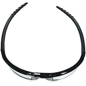 MCR Safety DL110 Dallas Safety Glasses with Polished Black Frame and Clear Lens