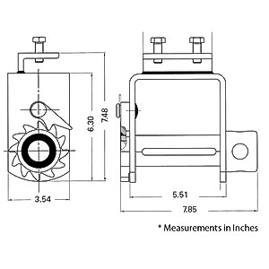 Mytee Products (4 Pack) Bolt on Winch Flatbed Trailer Truck Winches