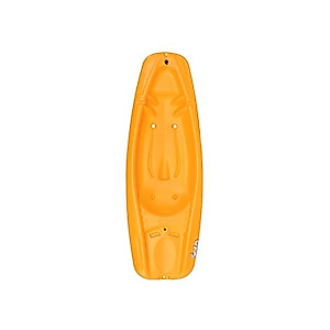 Pelican Solo 6 Feet Sit-on-top Youth Kayak Kids Kayak|Perfect for Kids Comes with Kayak Accessories, Paddle and Safety Flag (seat not Included), Yellow, One Size