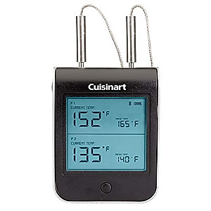 Cuisinart CBT-100 Bluetooth Easy Connect Meat Thermometer, Black