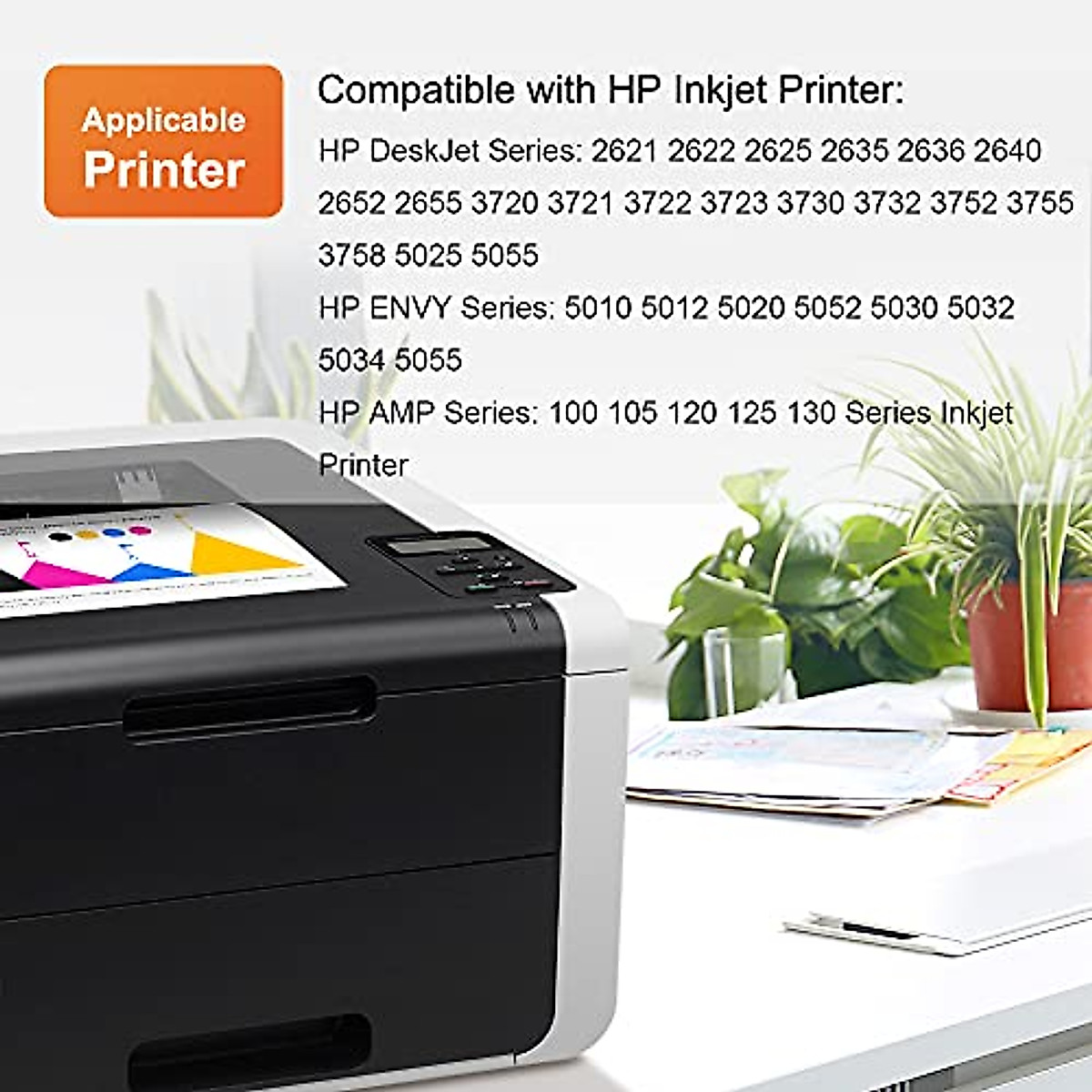 TESEN 65XL Remanufactured 65XL Ink Cartridge Replacement for HP 65XL 65 XL for use in HP Envy 5055 5020 5030 5012 DeskJet 3755 2622 2635 3720 3730 5025 AMP 100 105 130 (2 Black Combo)