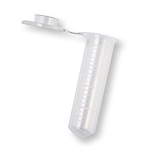 Olympus 2.0ml Microcentrifuge Tubes, Clear, Sterile, Polypropylene, Boilproof, Ster, 1 Box of 250 Tubes/Unit