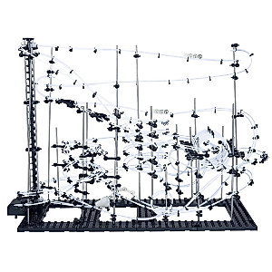 SpaceRail Game 40000mm, Roller Coaster Building Set, Marble Roller Coaster Kit with Steel Balls, Great Educational Toy for Boys and Girls, Level 8