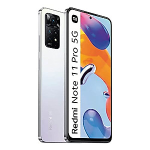 Xiaomi Redmi Note 11 Pro 5G + 4G Global Version 128GB + 8GB Unlocked 6.67" 108MP Camera Night Mode (Not Verizon Sprint Boost Cricket Metro At&T) + Extra (w/Fast Car Charger Bundle) (Polar White)