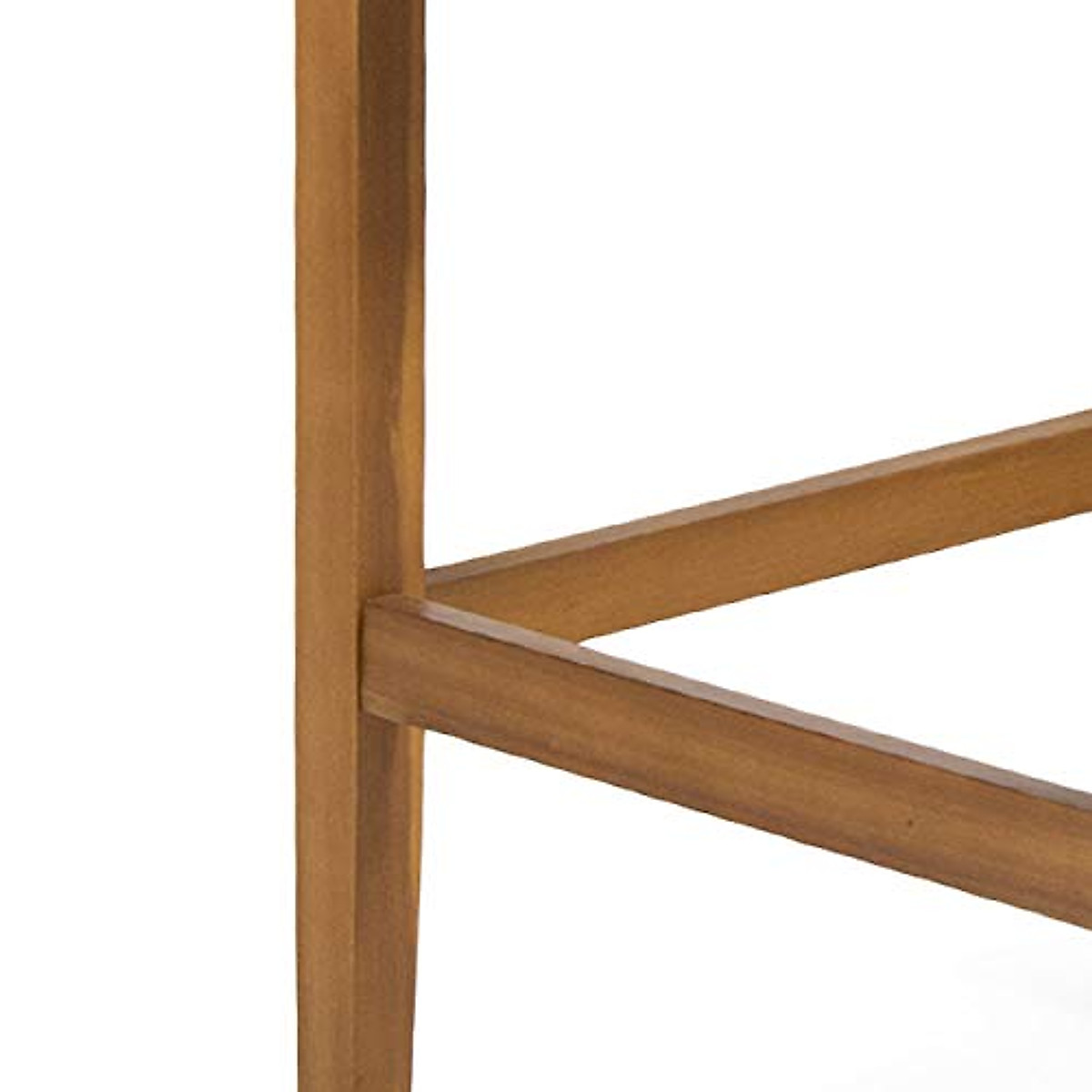 Christopher Knight Home Calista Acacia Wood Barstools with Outdoor Mesh (Set of 2), Teak and Black