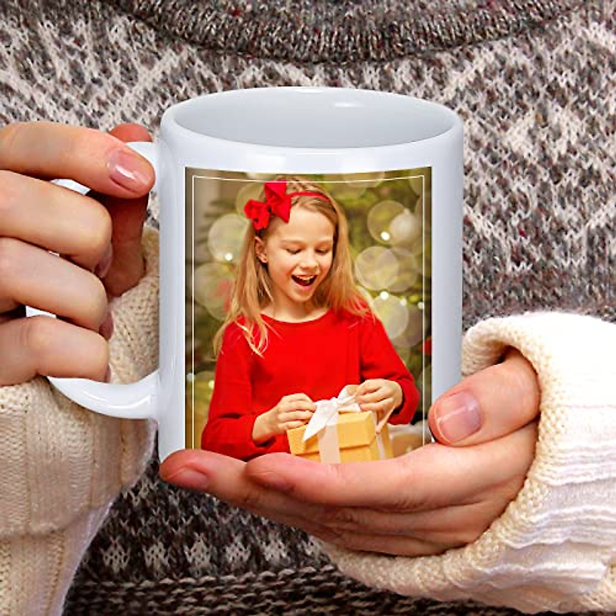 Sublimation Mugs, Yephets 12Pcs Coffee Mugs Blank White Ceramic Coffee Mug Set Sublimation Cups 11 oz Christmas Coffee Mug for Hot Chocolate Latte Tea Milk DIY Products