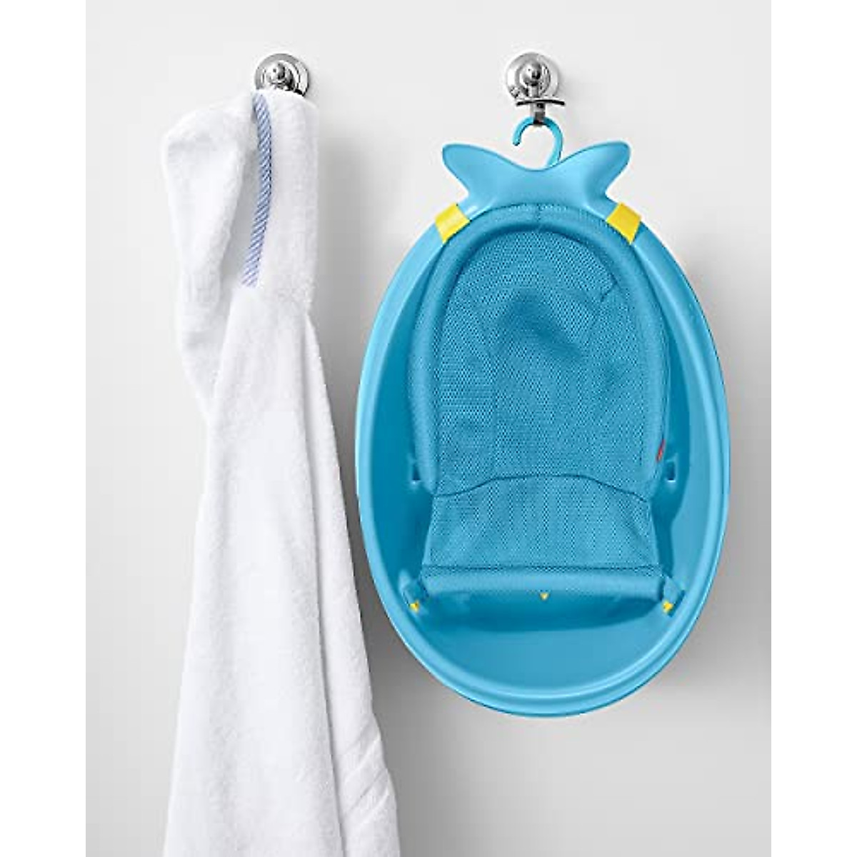 Skip Hop Infant Bath Tub 3-Stage Grow With Baby Smart Sling MOBY Bathtub Blue Age 0+
