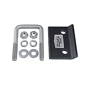 TOPTOW 64707 Trailer Hitch Tightener Anti Rattle Clamp for 1.25 Inch and 2 Inch Receiver Hitches, Black Aluminum Stabilizer Plate, 2 Packs