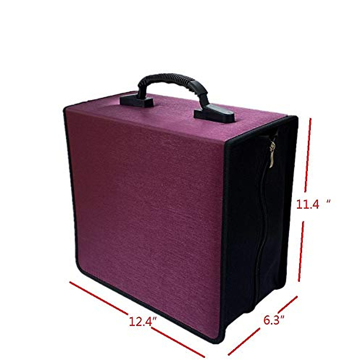 Penlonda CD/DVD Case Holder Organizer Wallet Sleeves Booklet Binder,Storage 400 Capacity Disc(Rose)