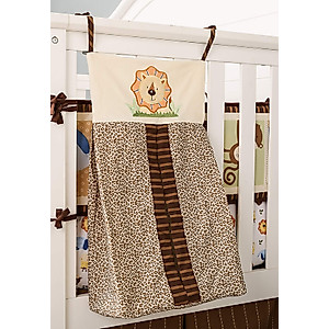 CribMATE African Lion Themed Diaper Organizer (Golden-Brown, Animal Print)