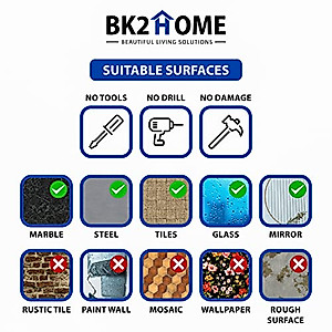 Traceless Adhesive Shower Caddy with Hooks – No Drilling Wall Mounted Bathroom Shower Organizer– Rustproof Shower Shelves for Inside Shower and Kitchen Storage with Soap Dish –3 Pack