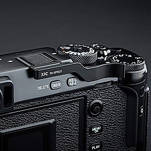 JJC Deluxe Metal Thumb Up Grip for Fujifilm Fuji X-Pro3 X-Pro2 X-Pro1 Xpro3 Xpro2 Xpro1 Digital Mirrorless Camera Thumb Support