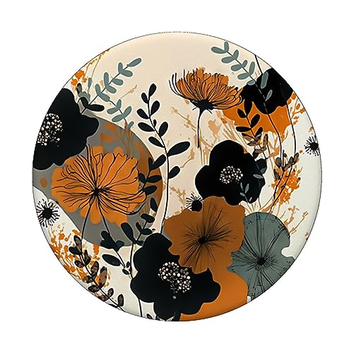 Boho Botanical Line Art Floral Greenery Wildflowers PopSockets Standard PopGrip