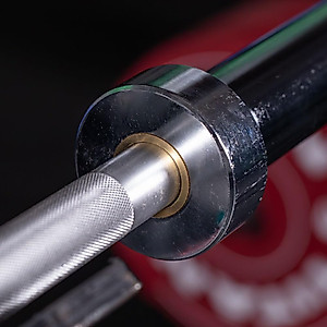 Titan Fitness Aluminum Olympic Technique Training Barbell, 6 FT Chrome Finish, 8 KG 28MM Shaft, 65 LB Capacity, Weightlifting Starter Bar