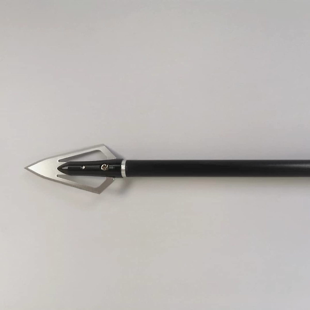 12PK Hawkeye Bow and Arrow Head, 100 Grain Hunting Broadheads 2 Blades for Compound and Recurve Bow and Crossbow Bolts