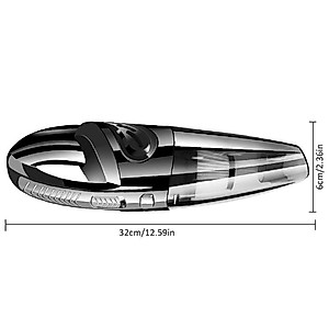 HAPPIShare Car Vacuum, Corded Car Vacuum Cleaner High Power for Quick Car Cleaning, DC 12V Portable Auto Vacuum Cleaner for Car Use Only - Much Stronger Suction Potable Handheld Vacuum Cleaner