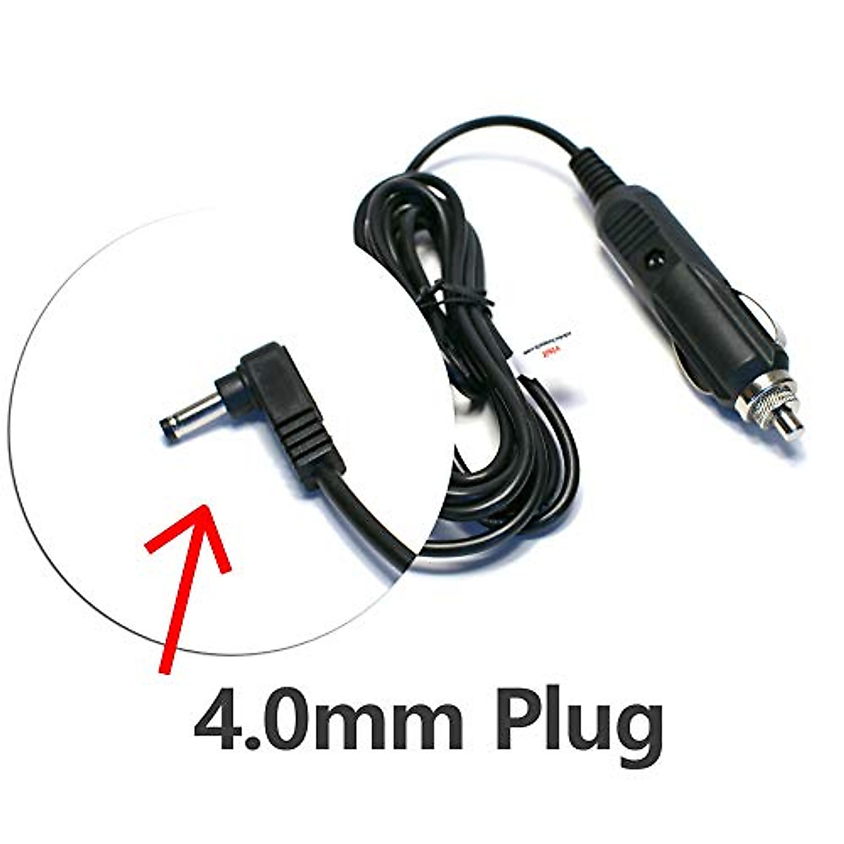 EDOTech 6-1/2' DC Car Charger Adapter Cable Power Cord for All 7" 9" 10" Sylvania Naviskauto Portable Single Dual Screen DVD Player