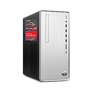 HP Pavilion Desktop PC, AMD Ryzen 7 5700G, 16 GB RAM, 512 GB SSD, Windows 11 Pro, Wi-Fi 5 & Bluetooth Connectivity, 9 USB Ports, Wired Mouse and Keyboard Combo, Pre-Built Tower (TP01-2022, 2021)