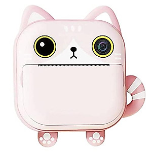 Kids Instant Print Camera | Mini Kids Camera with 2.4in HD Large Screen & Dual Lens,Cute Kids Camera for Girls Boys, Toddler Camera with Print Paper for 5-12 Years Old Kids Huugy
