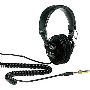 Sony MDR-7506 Professional Large Diaphragm Headphones with Headphone Case Bundle