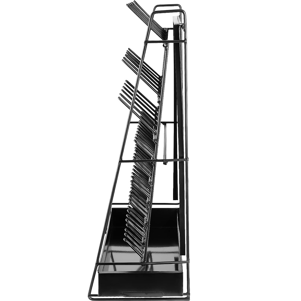 VEVOR Drying Rack for Lab 90 Pegs Lab Glassware Rack Steel Wire Glassware Drying Rack Wall-Mount/Free-Standing Detachable Pegs Lab Glass Drying Rack Black Cleaning Frame for School Laboratory Utensils