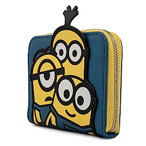 Loungefly Triple Minion Zip Around Wallet