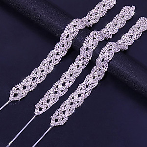 StoneFans 3pc Bling Rhinestone Hair Chain for Braids Women Jewelry Accessories Daily Hair HIPHOP Chains Gift Headpiece Set Head Jewelry