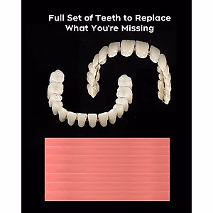Dentures DIY Kit, Create Your Perfect Smile at Home: DIY Denture Fake Teeth Kit - Easy, Affordable, and Customizable Denture Solution