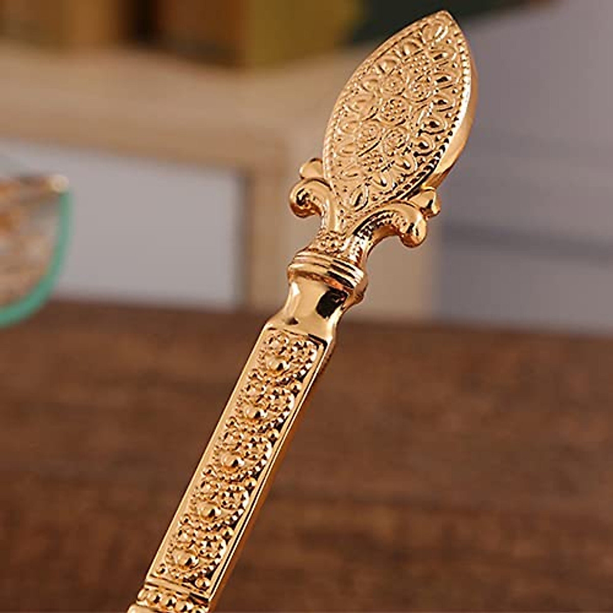 European Style Wedding Cake Knife and Server Set Exquisite Cake Cutting Set for Wedding Cake Cutting Set for Wedding (Gold-1)