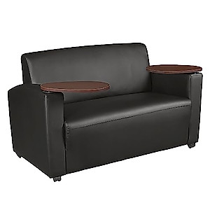Regency Nova Tablet Arm Chair, Loveseat, Black