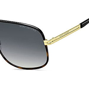 Marc Jacobs Men's Marc 470/S Square Sunglasses, Gold Havana/Gray Shaded, 60mm, 15mm