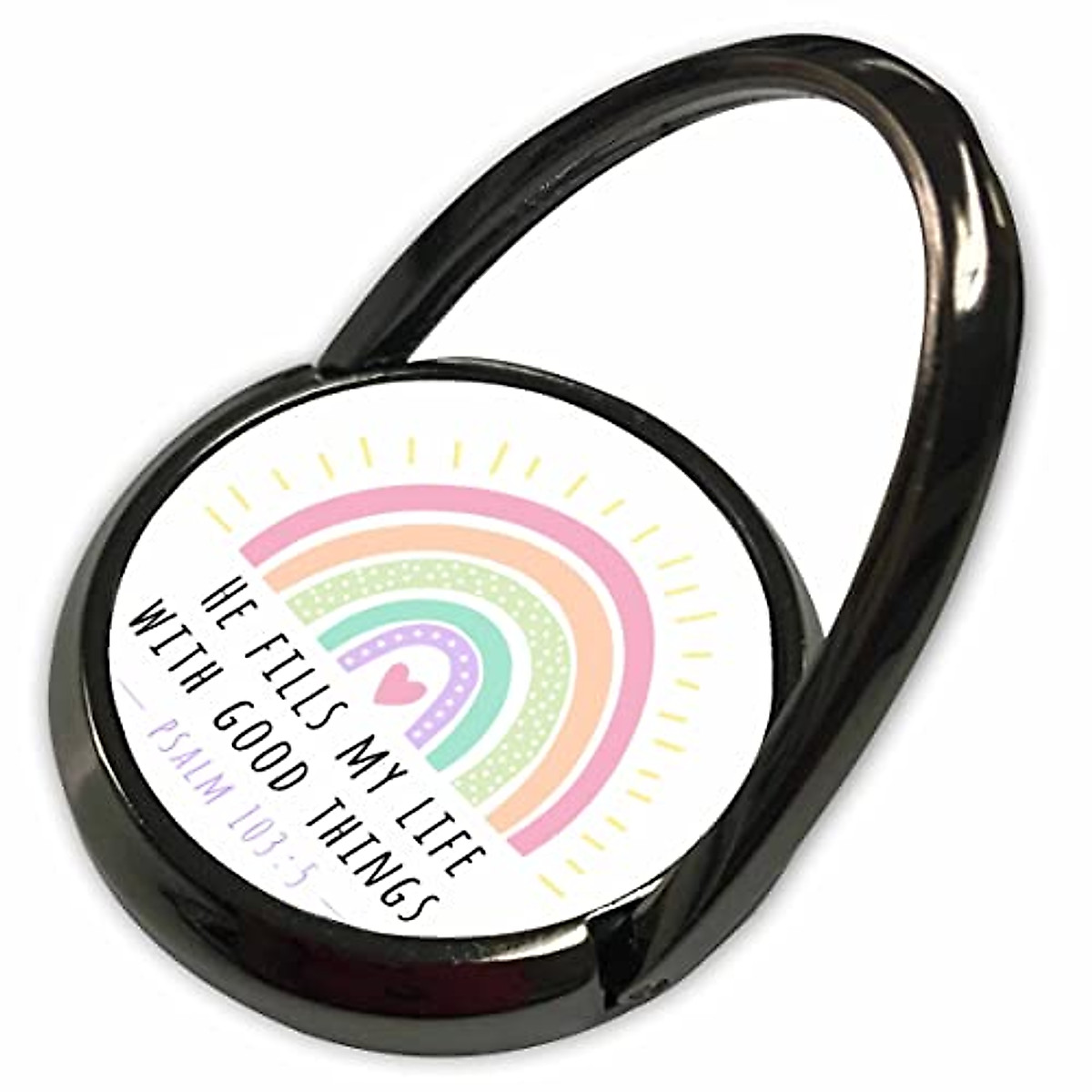 3dRose He Fills My Life with Good Things Christian Bible Verse Quote... - Phone Rings (phr-363639-1)