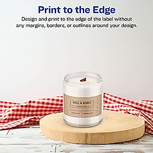 Avery Kraft Brown Rectangle Labels with Sure Feed, 2" x 3.5", 120 Kraft Brown Labels, Print-to-The-Edge, Laser/Inkjet Printable Labels